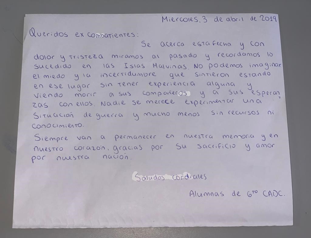 Ejemplo De Carta De Agradecimiento A Un Veterano